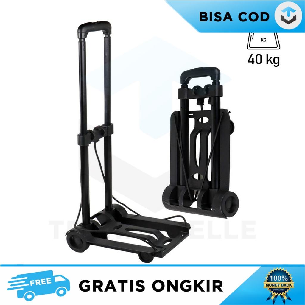Jual TROLLEY BARANG BISA DILIPAT KERETA DORONG MINI PORTABLE MAX 40 KG ...