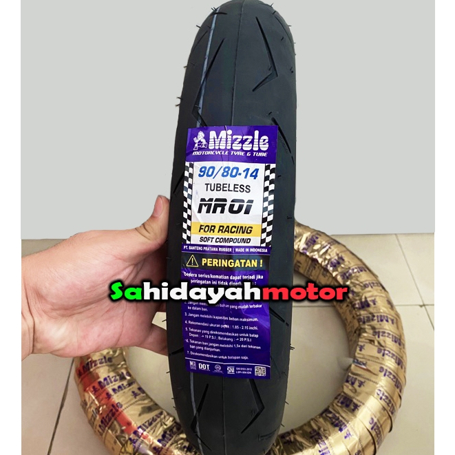 Jual MIZZLE MR01 MR 01 90/80 RING 14 BAN DONAT MATIC BEAT VARIO MIO ...