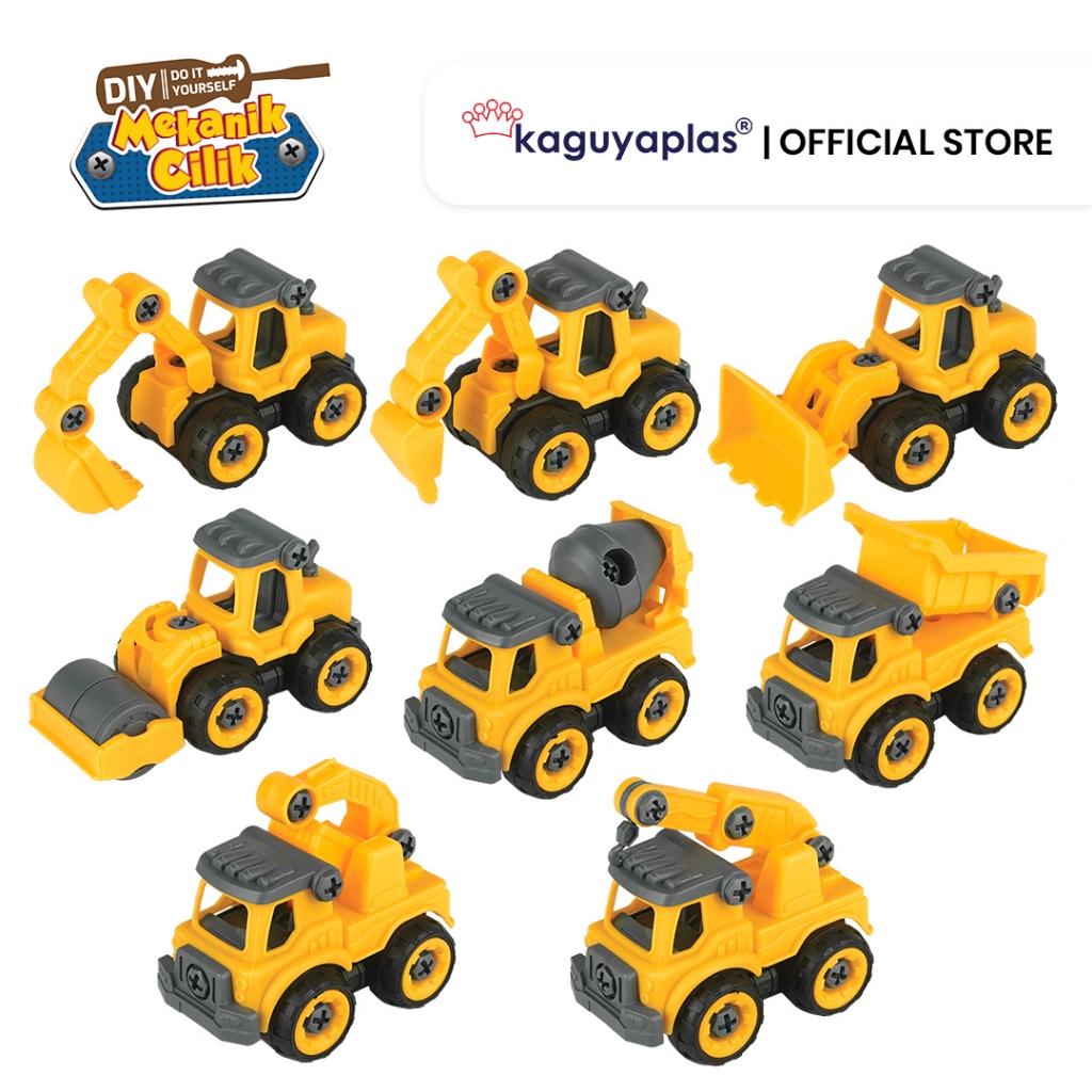 Jual Mainan Anak Edukasi Truk Konstruksi KGP 10 Kaguyaplas | Shopee Indonesia
