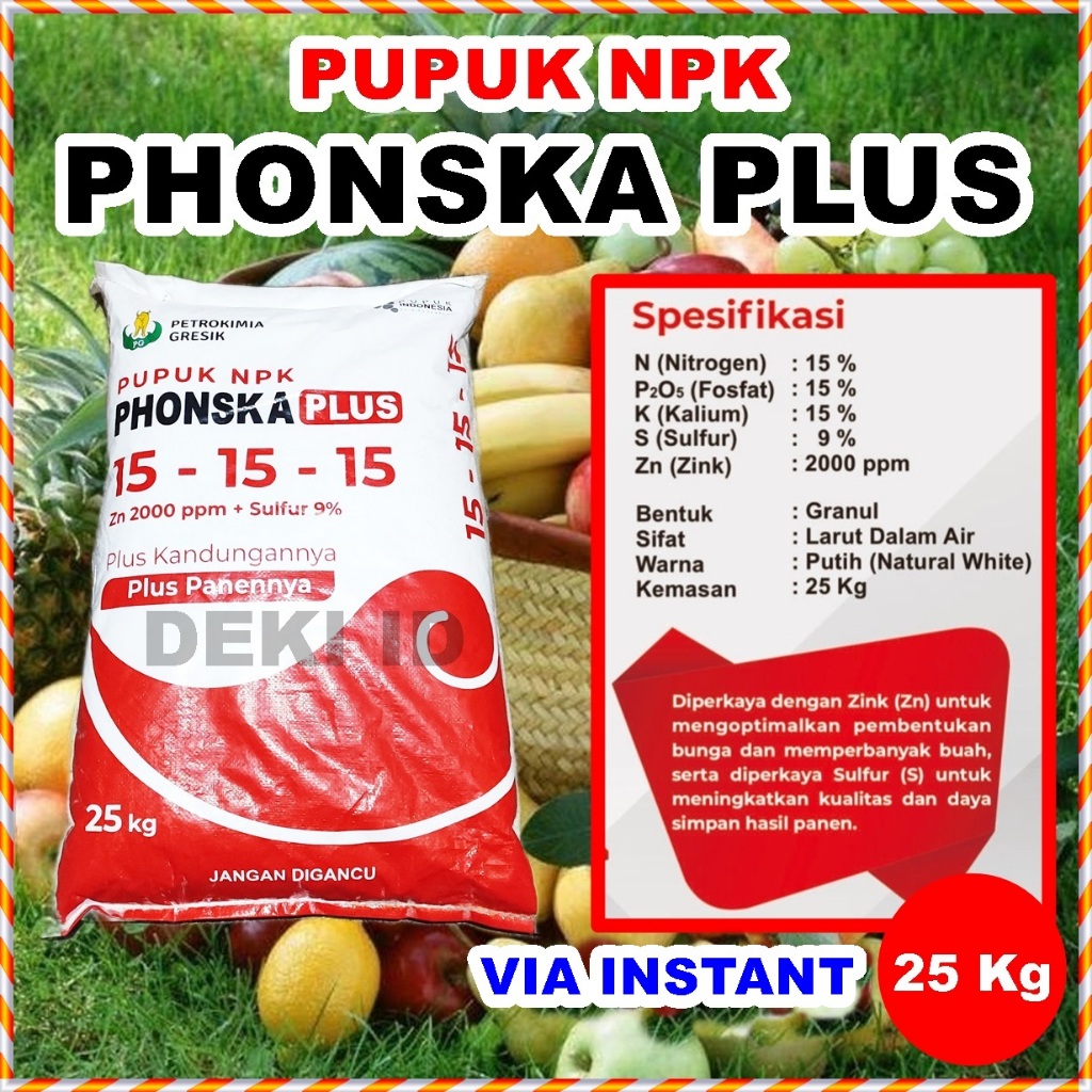 Jual Phonska Plus 25 Kg Pupuk NPK Ponska 151515 Kemasan Pabrik Via ...