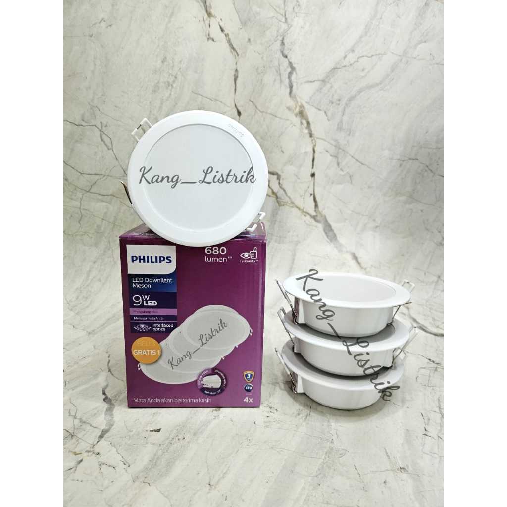 Jual Philips Downlight LED Meson 59449 105 9W 65K Putih - Paket 3 Gratis 1 | Shopee Indonesia