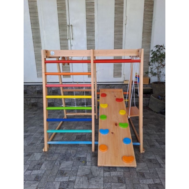 Jual Tangga brakiasi type A promo tom Wooden toys mainan ayunan kayu ...