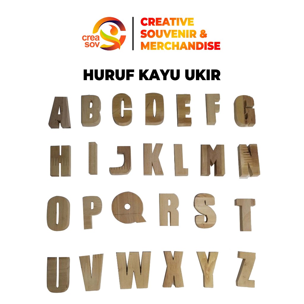 Jual Creasov Huruf timbul, huruf kayu, huruf timbul kayu, huruf kayu ...