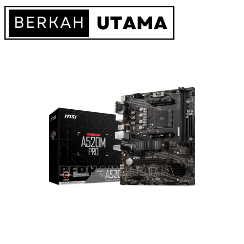 Jual MOTHERBOARD MSI A520M PRO (SOCKET AM4) | Shopee Indonesia
