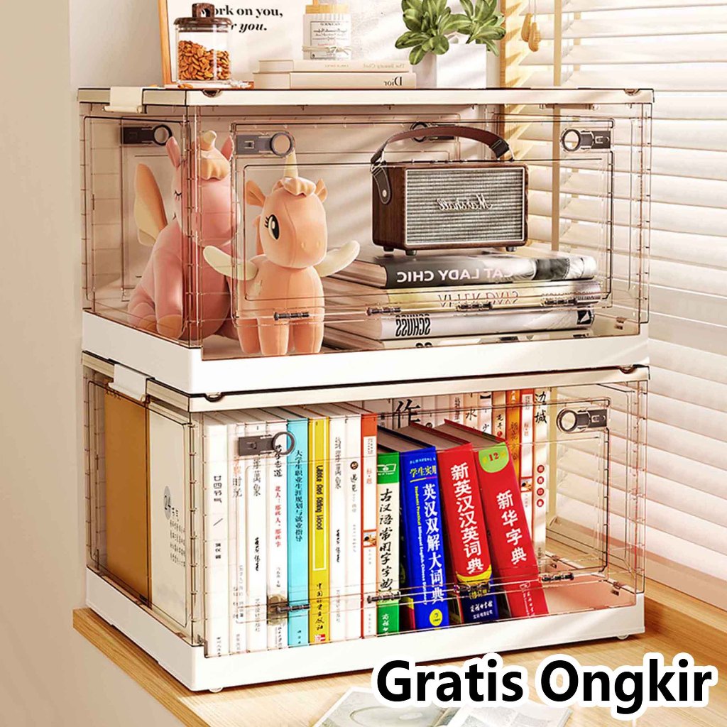 Jual box Storage Box kotak plastik Lipat Folding Container Box pakaian ...