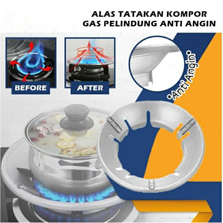 Jual Alas Tatakan Kompor Gas / Cover Pelindung Aluminium Model Bulat ...