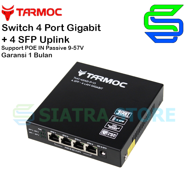 Jual Switch 4 Port Gigabit + 4 SFP Uplink POE | Switch Hub 4 Port ...