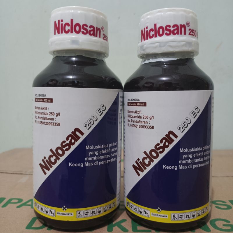 Jual Niclosan 250 EC 400ml Niklosamida, untuk mengendalikan hama keong ...