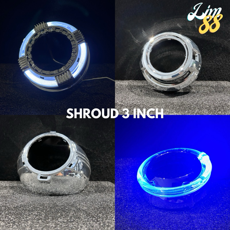 Jual Shroud Biled LED 3 inch Biled Mobil Motor Max Tuguan GTI Appolo ...