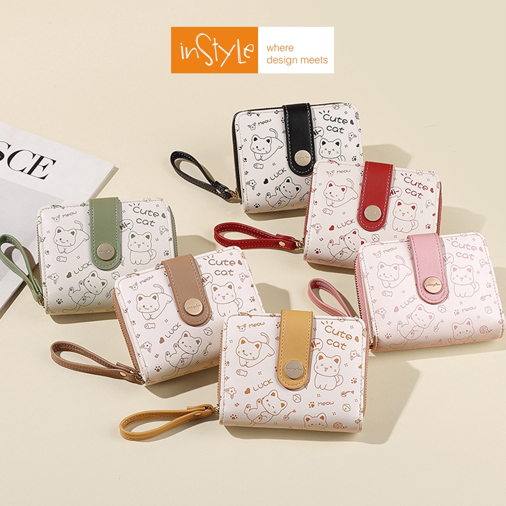 Jual Dompet Lipat Wallet Coin Wanita PU Leather (D2-001-1080) | Shopee ...