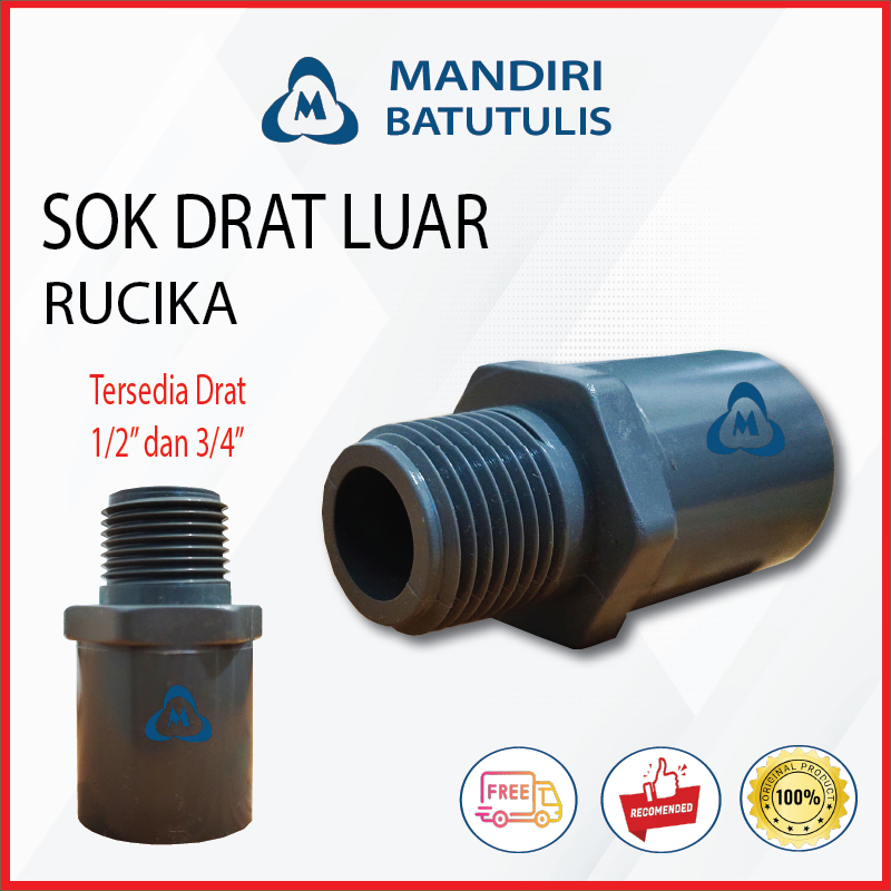 Jual Sok Drat Luar RUCIKA - Shock drat - Shok - SDL 1/2" 3/4" inch ...