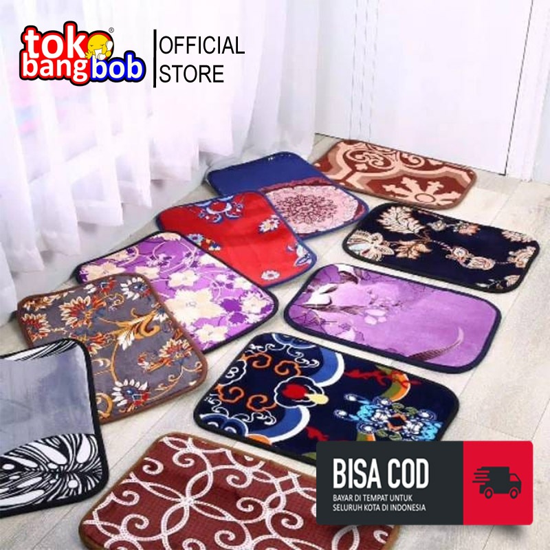 Jual Keset Malaysia Ukuran 40cm x 60cm Bahan Foam Bludru Keset Ruangan ...
