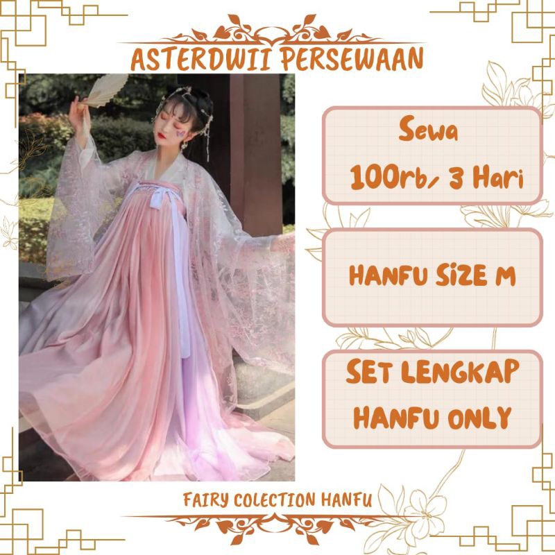 Jual RENTAL ATAU SEWA HANFU FAIRY PRINCESS PURPLE SIZE DEWASA DAN ANAK ...