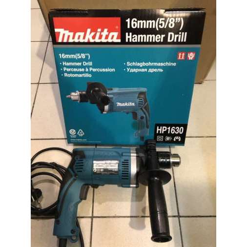 Jual Mesin Bor Listrik Kayu Besi Tembok Makita HP1630 HP 1630 Mesin Bor Beton 16mm Bor Impact ...