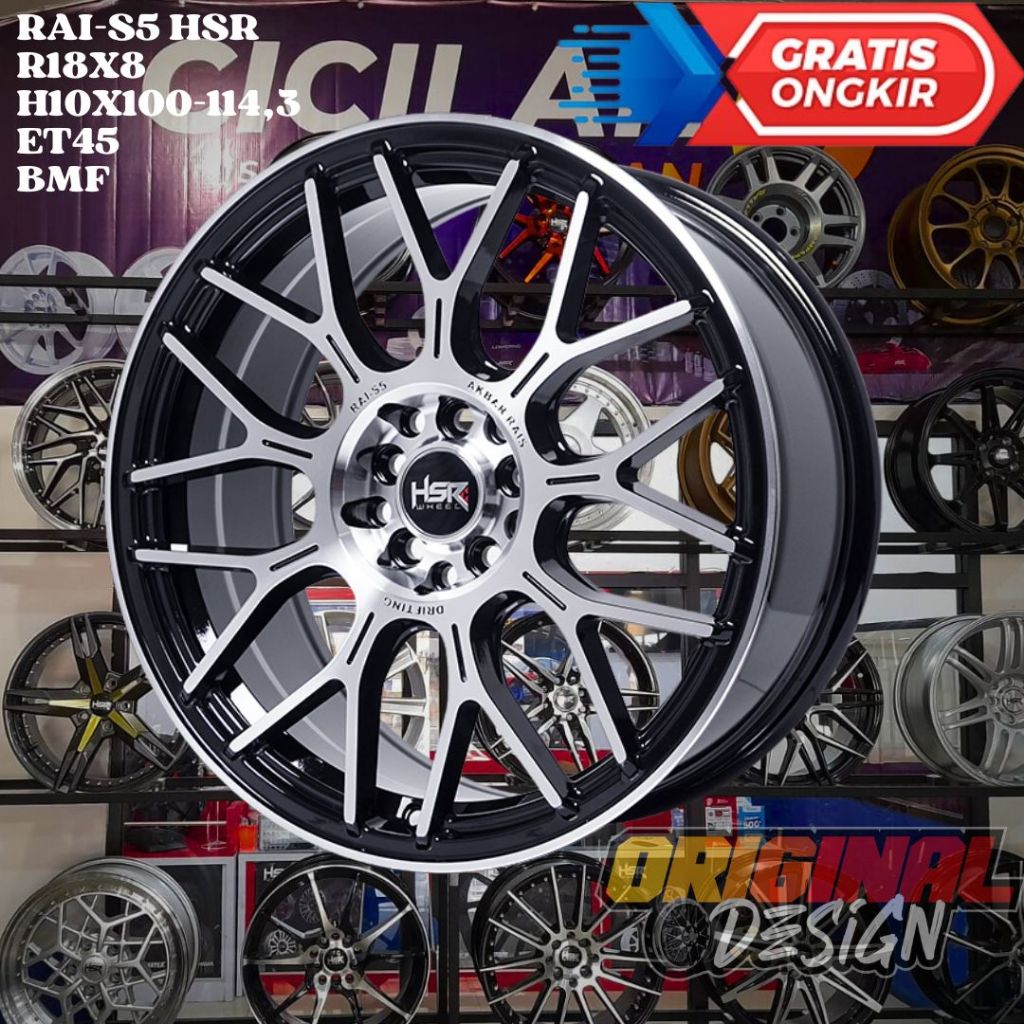 Jual Velg Mobil Rush , Supra , Vellfire , Voxy , HSR RAI S5 Ring 18 R18 ...
