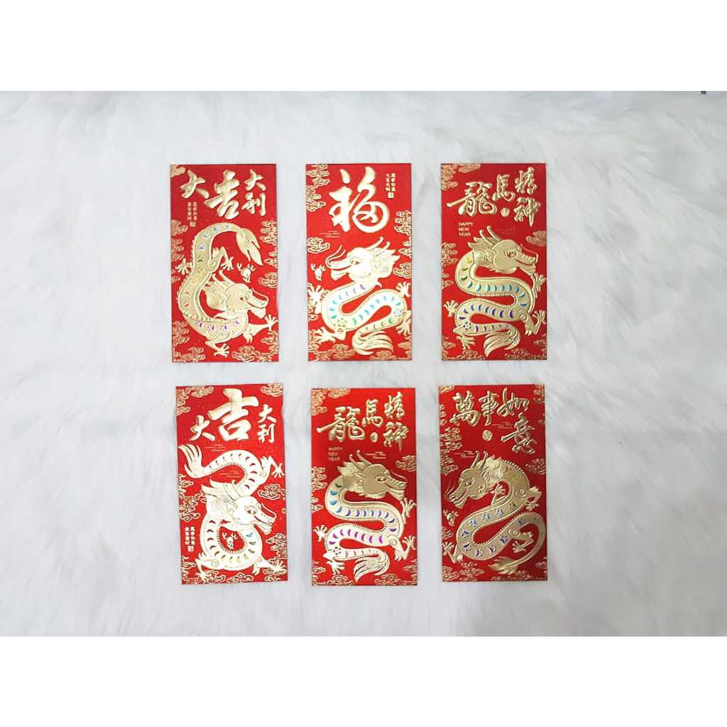 Jual Angpao Imlek Shio Naga Ukuran Besar Terbaru Bahan Glitter 3110 ...