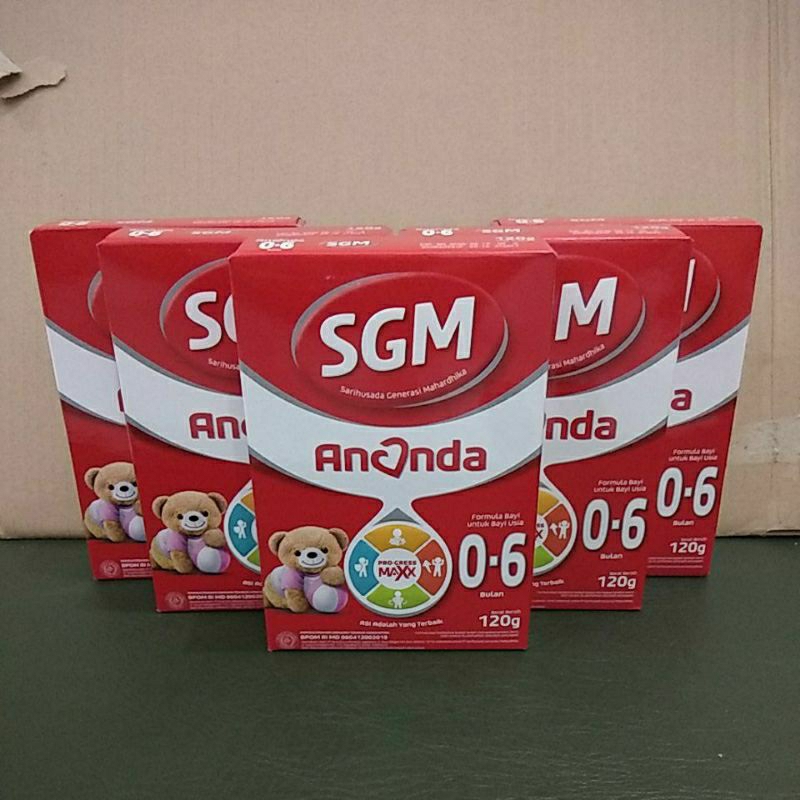 Jual SGM Ananda 0-6 bulan 120gr (Pahe 5 Box) | Shopee Indonesia