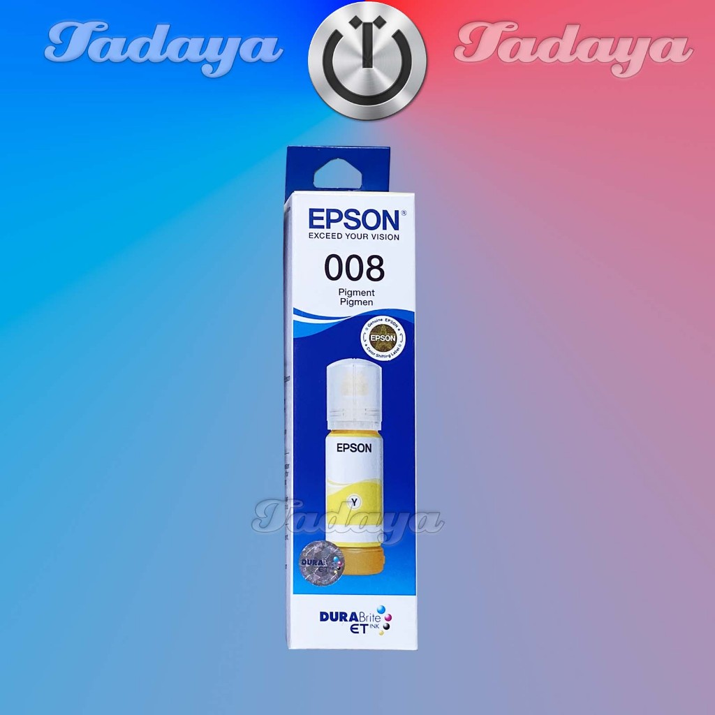 Jual Epson 008 Black Cyan Magenta Yellow Pigment Tinta Original Printer ...