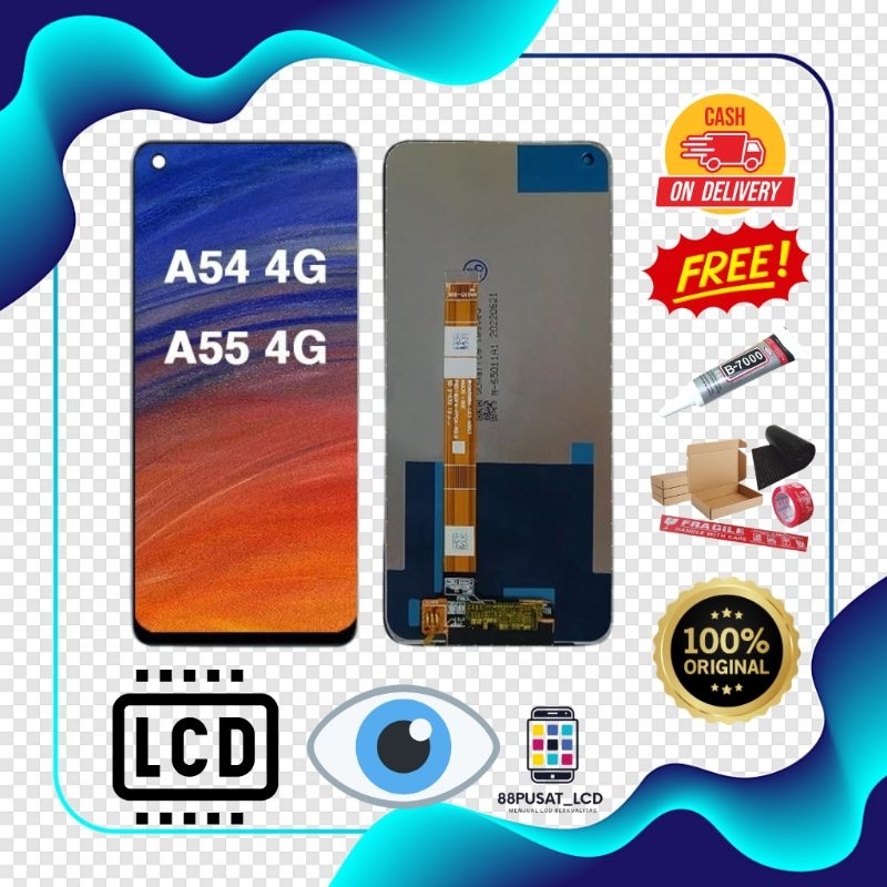 Jual LCD FULLSETT A54 4G /A55 4G ORIGINAL COMPLETE TOUCHSCREEN LCD | Shopee Indonesia