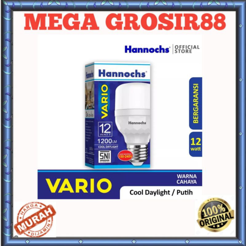 Jual Lampu Led Hannochs Vario 12 Watt - Cahaya Putih | Shopee Indonesia
