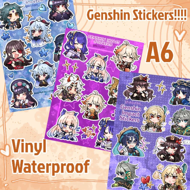 Jual sticker genshin vinyl | Shopee Indonesia
