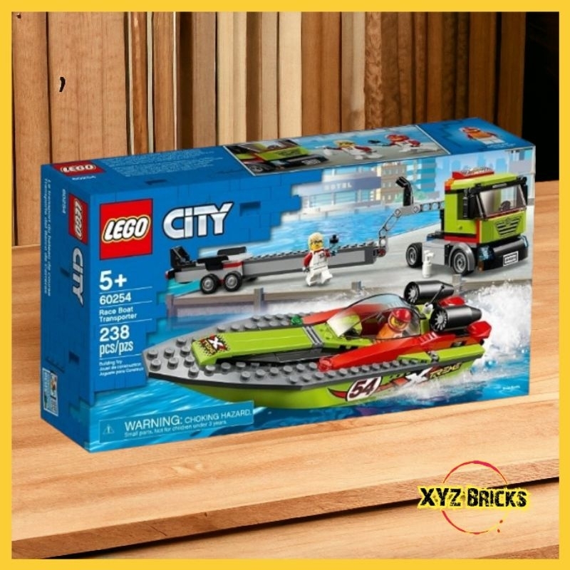 Jual LEGO 60254 - City Race Boat Transporter | Shopee Indonesia
