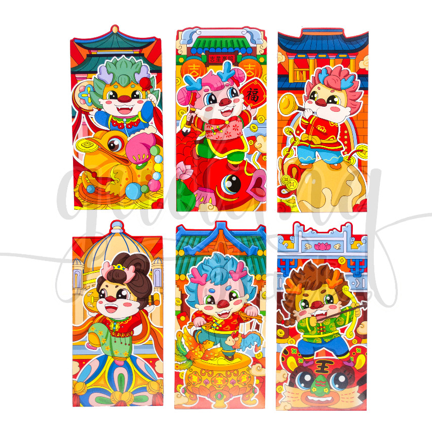 Jual Angpao Imlek 2024 Naga Premium Panjang Angpao Shio Naga Red ...