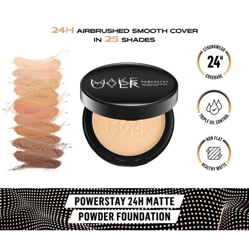 Jual Make Over Powerstay 24H Matte Powder Foundation | Shopee Indonesia