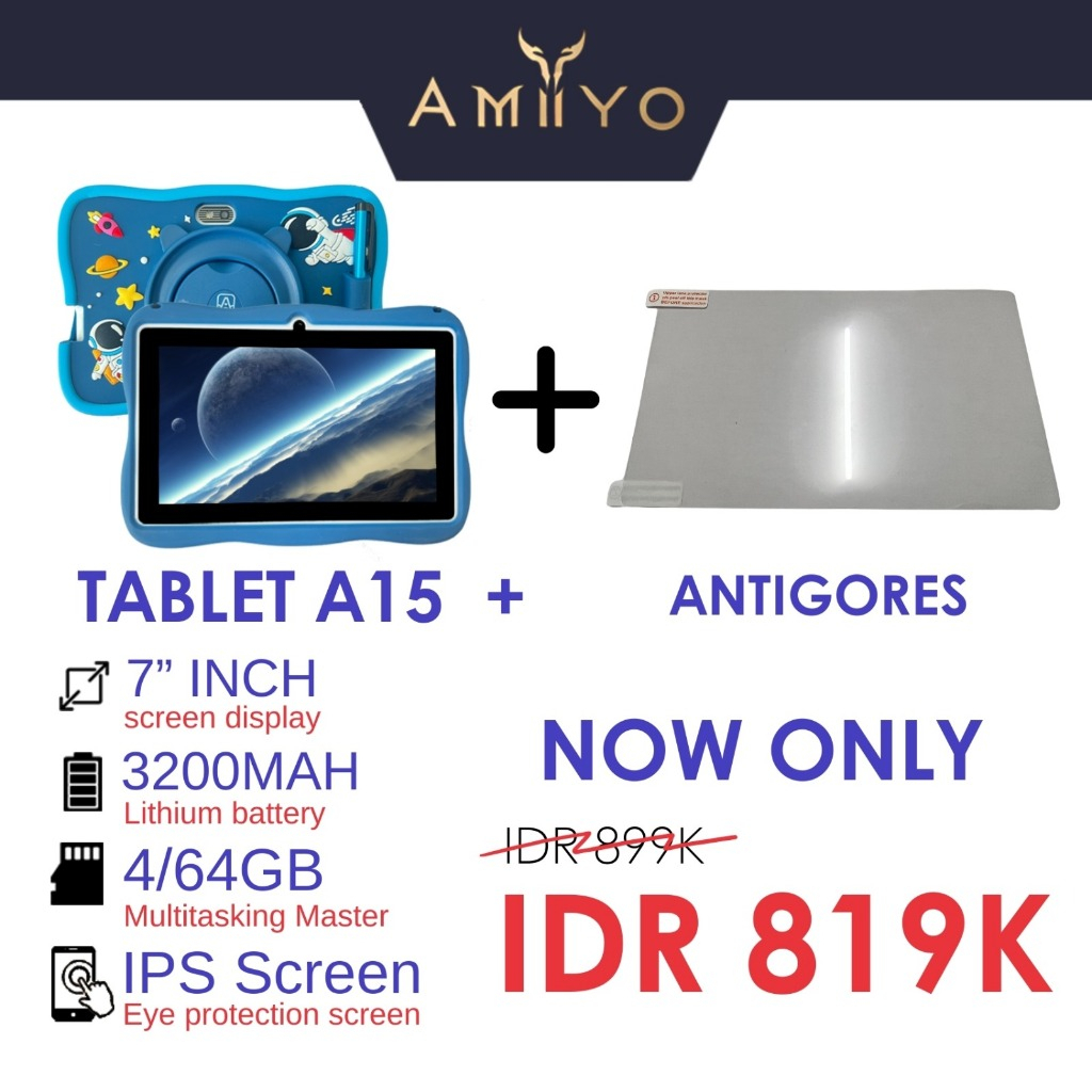 Jual Bundling Edition Amiyo Tab Study Kids A15 Astronout Version 7 ...