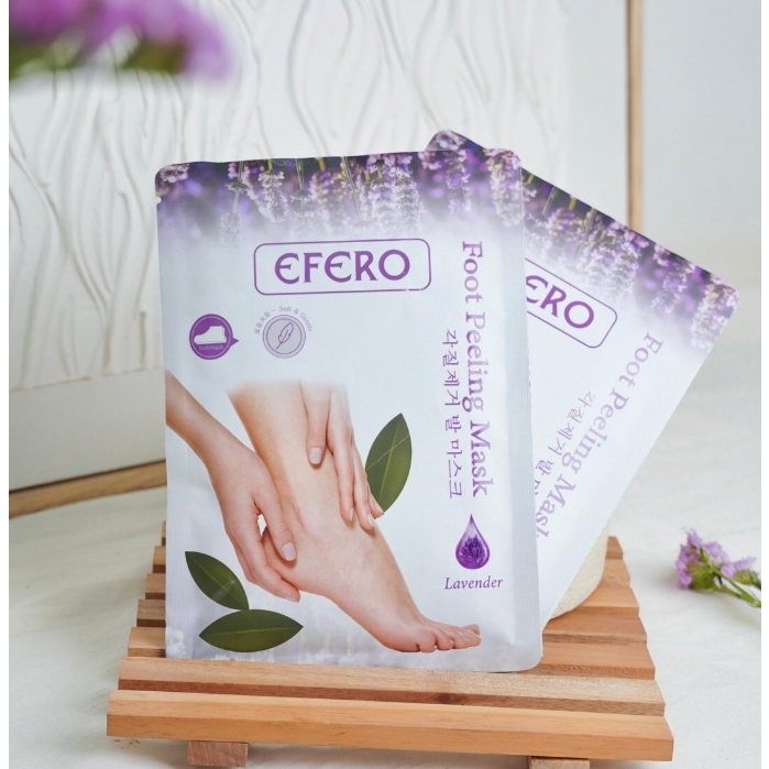 Jual EFERO LAVENDER FOOT MASK PEELING MASKER KAKI SHEET MASK ...