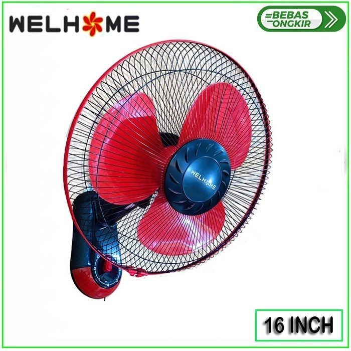 Jual Kipas angin dinding 16 inch Welhome WH - 1663 E / Kipas tembok ...