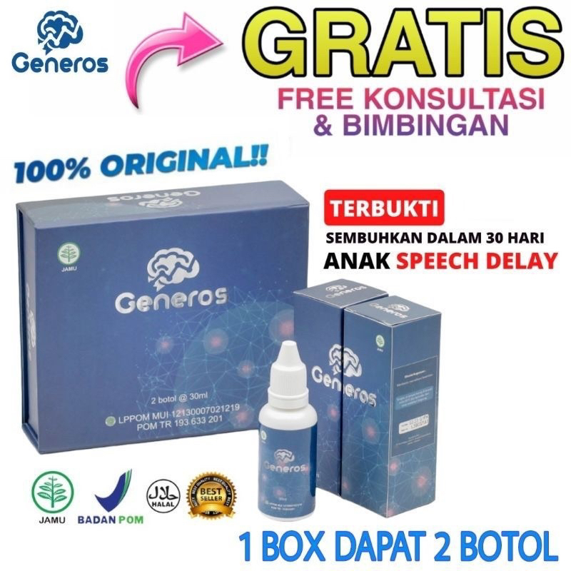 Jual GENEROS SPEECH DELAY ORIGINAL OFFICIAL GENEROS NUTRISI TELAT ... Jual GENEROS SPEECH DELAY ORIGINAL OFFICIAL GENEROS NUTRISI TELAT ...