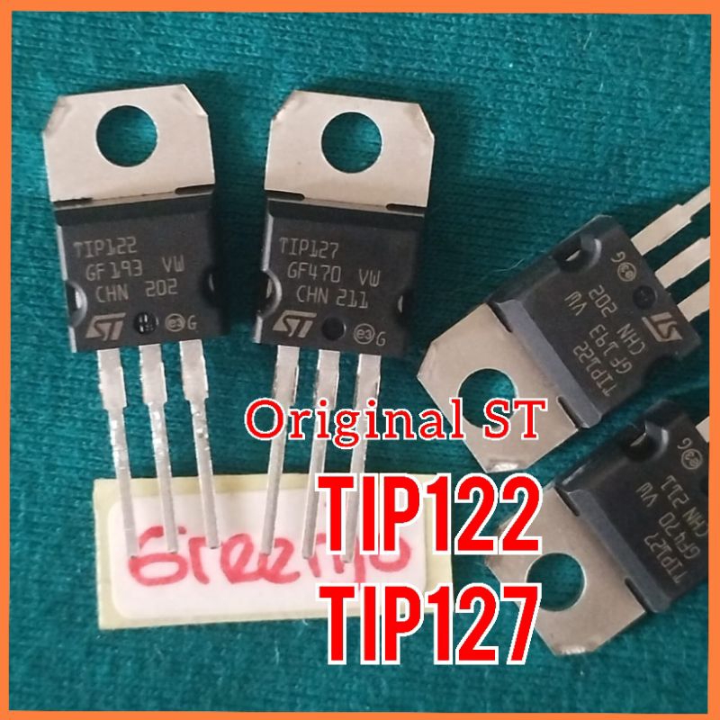 Jual Transistor TIP122 / TIP127 Darlington Original ST TIP 122 / TIP 127 ORIGINAL ST | Shopee ...
