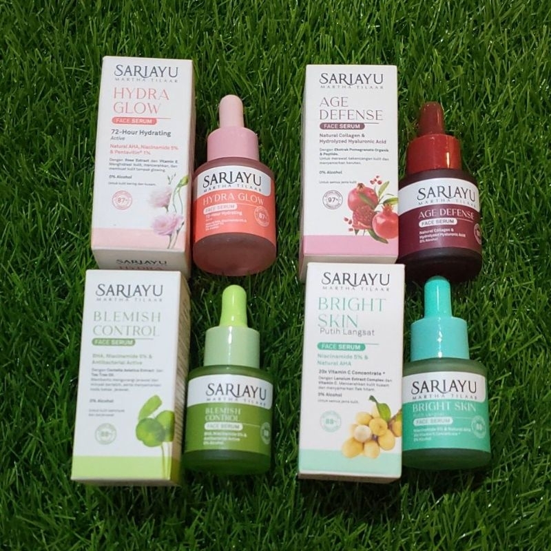 Jual SARIAYU FACE SERUM HYDRA GLOW, BRIGHT SKIN PUTIH LANGSAT, AGE DEFENSE, SARI AYU SERUM ...