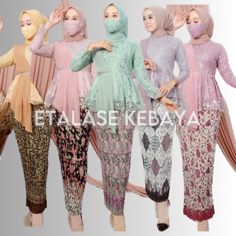 Jual Etalase Kebaya - BLOUSE SELENDANG – KEBAYA WISUDA – SETELAN KEBAYA ...