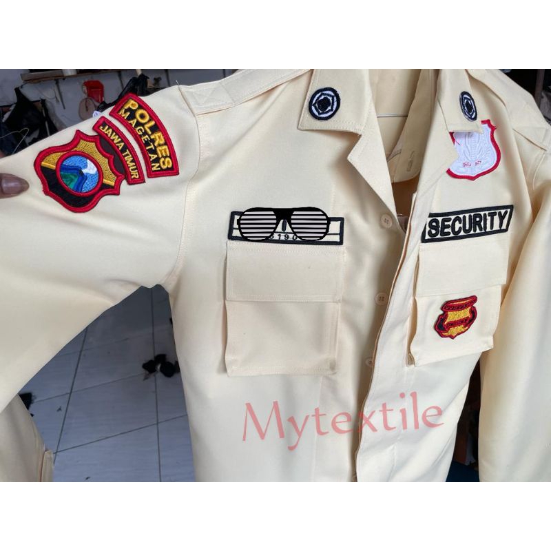 Jual seragam pdl satpam bahan maximotion custom | Shopee Indonesia