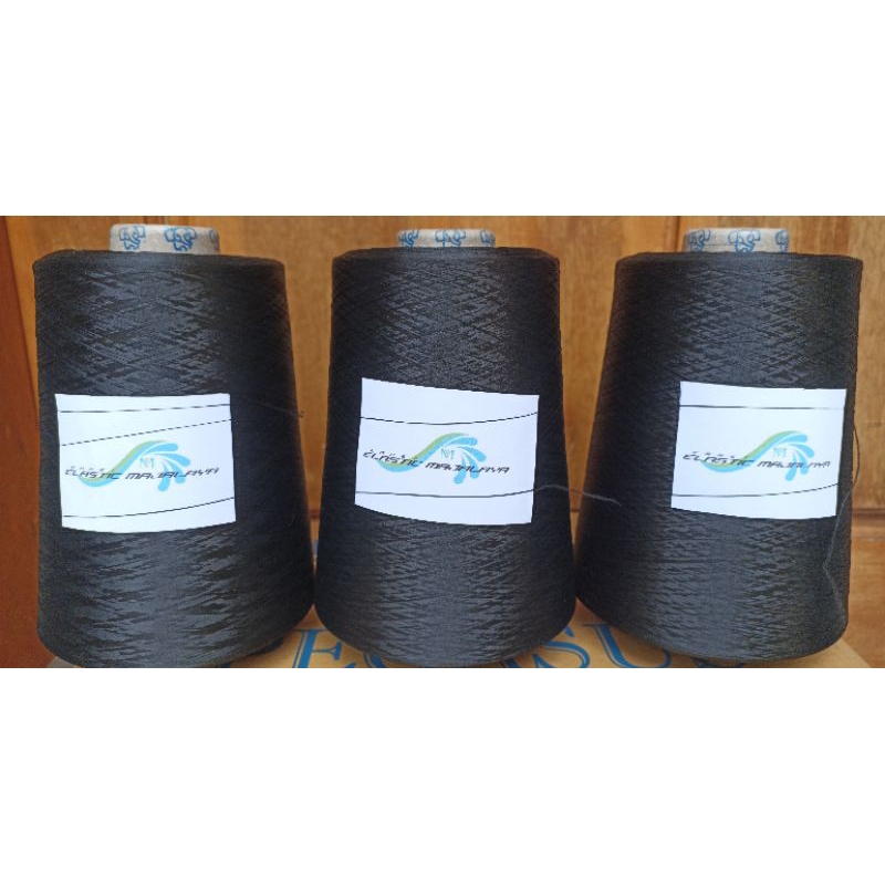 Jual Benang Obras POLYESTER Hitam 500gram / 1/2 kg | Shopee Indonesia