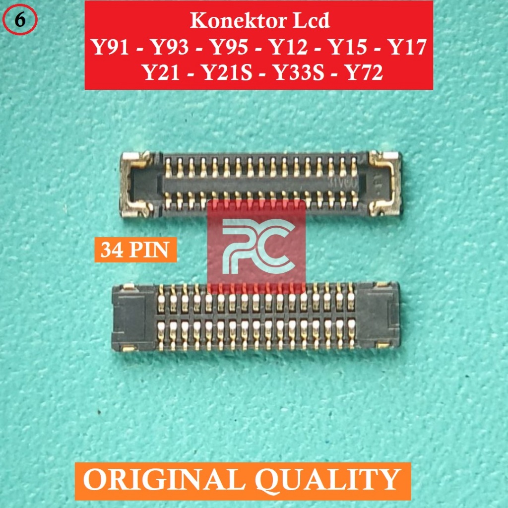 Jual Konektor Lcd VIVO Y12/Y15/Y17/Y21/Y21S/Y33S/Y77/Y91/Y93/Y95 34PIN ...
