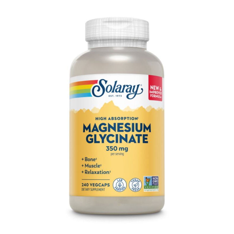 Jual Solaray Magnesium Glycinate 350mg New & Improved Fully Chelated ...