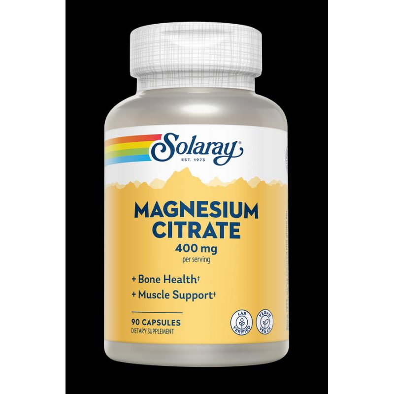 Jual Solaray Magnesium Citrate 400mg - Bone Strength, Muscle Recovery ...