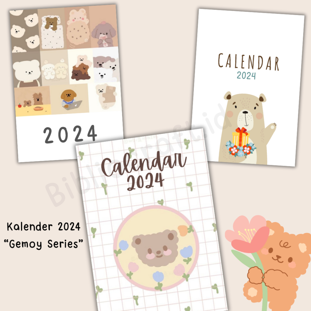 Jual Desk Calendar | Kalender Meja A6 Estetik/ Aesthetic 2024/ 2025 ...