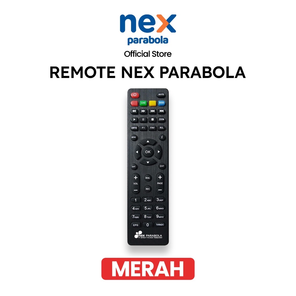 Jual Super promo Remote Nex Parabola Merah CRT | Shopee Indonesia
