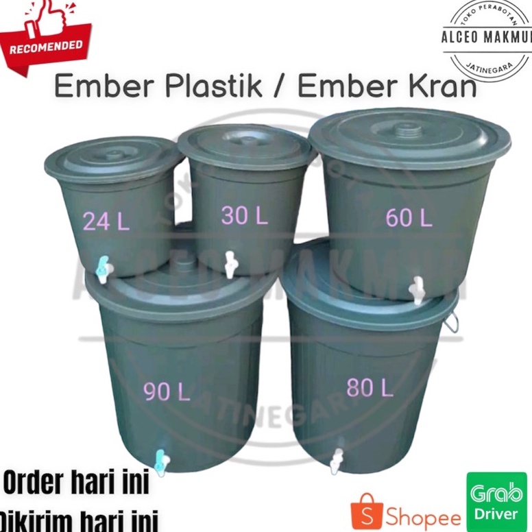 Jual Produk Ember Plastik / Ember Kran / Ember 24 - 30 - 60 - 80 - 90 ...