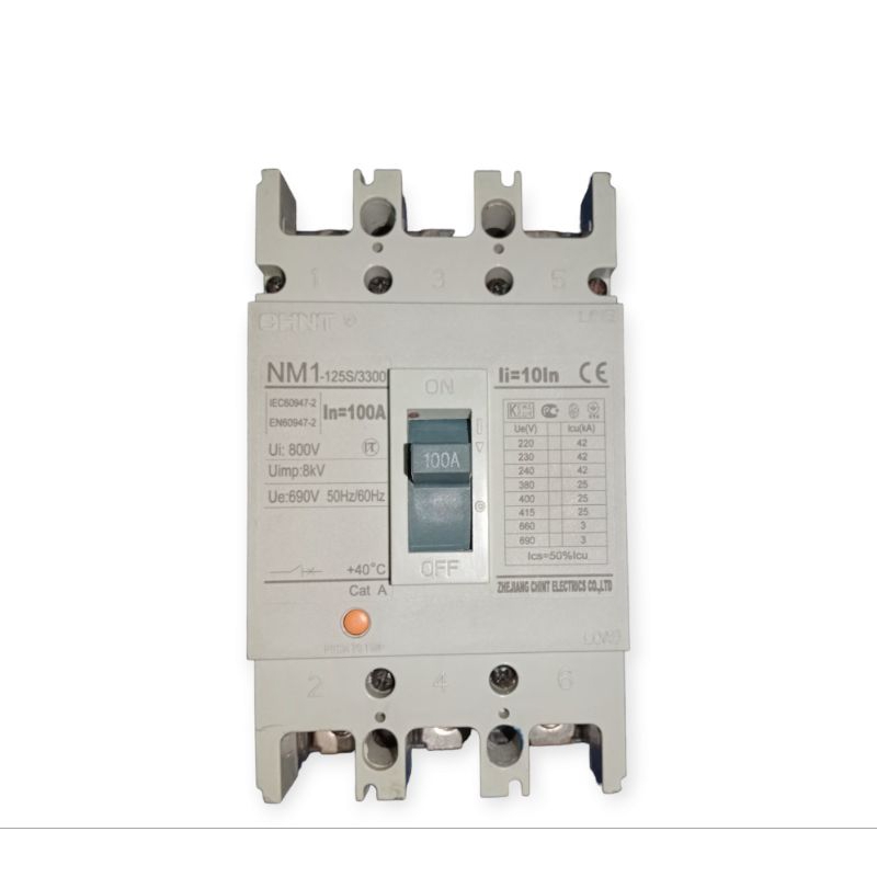 Jual Mccb Chint Mulus Type NM1-12S/3300 3Phase 100A | Shopee Indonesia