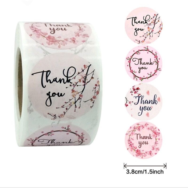 Jual Stiker Thank You Sticker Ucapan Terima Kasih Segel Souvernir ...