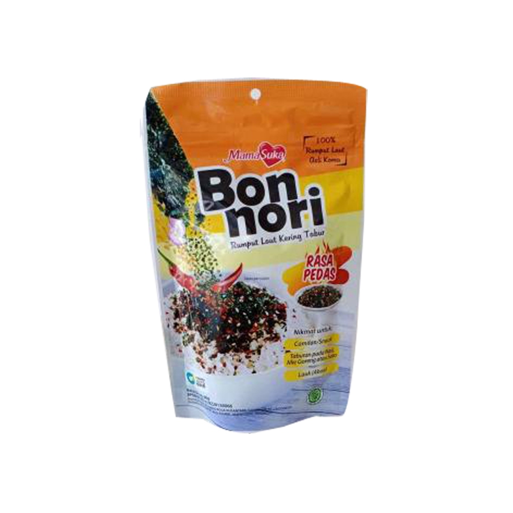 Jual BON NORI RASA PEDAS 60GR MAMASUKA RUMPUT LAUT PEDAS | Shopee Indonesia