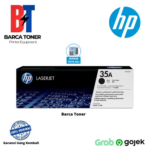 Jual Toner cartridge laserjet hp 35a black original | Shopee Indonesia