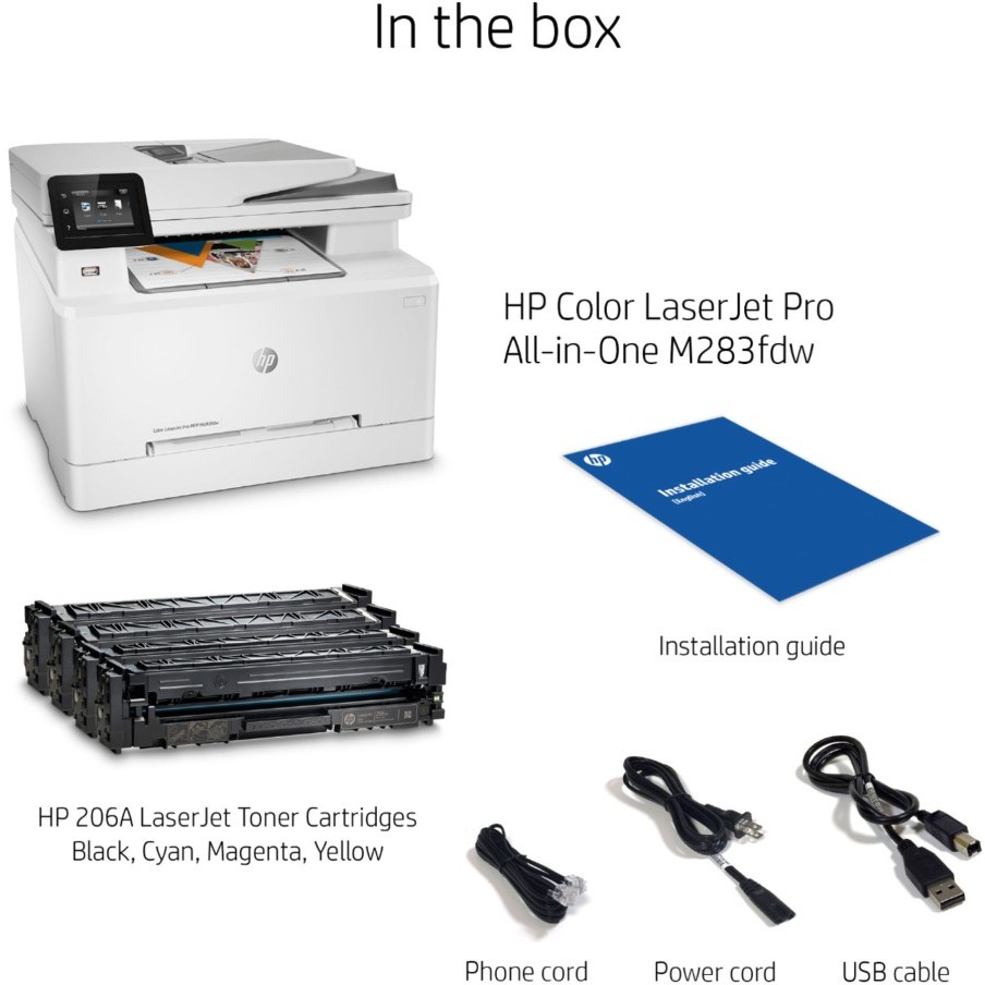 Jual HP Color Laser MFP 179fnw - 183fw -283fdn -283fdw - 283FDW ...