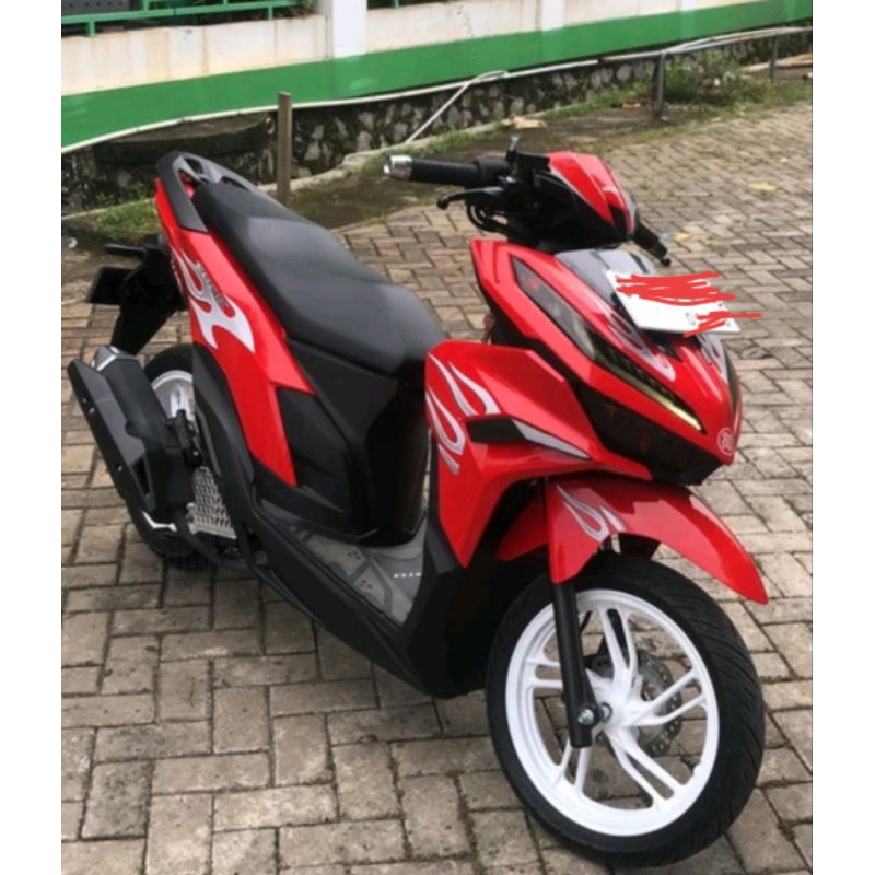 Jual STRIPING STICKER TRANSPARAN VARIO NEW MOTIF API | Shopee Indonesia