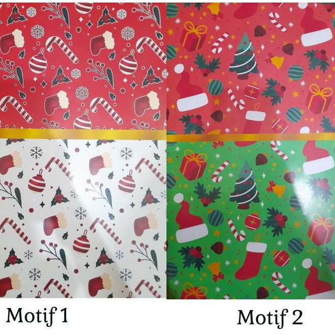 Jual Kertas Kado Natal Kiky | Kertas Kado Merry Christmas | Shopee ...